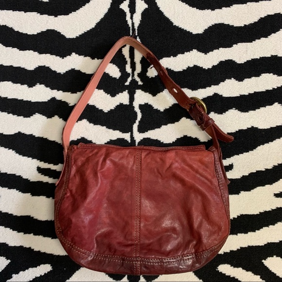 Lucky Brand | Bags | Lucky Brand Leather Burgundy Hobo Bag | Poshmark